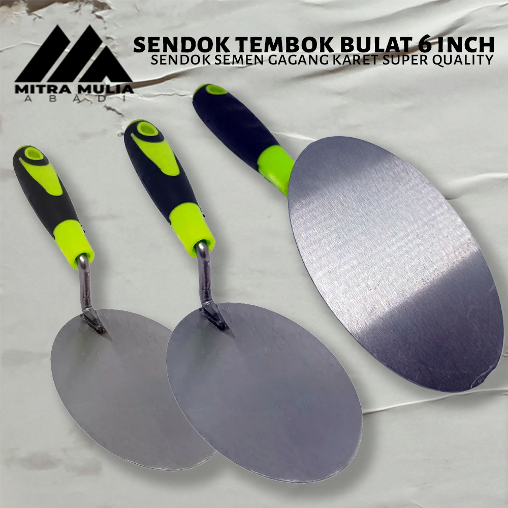 Sendok Tembok Semen Bulat 6" Inci Skop Tanah Super Quality | Lazada ...