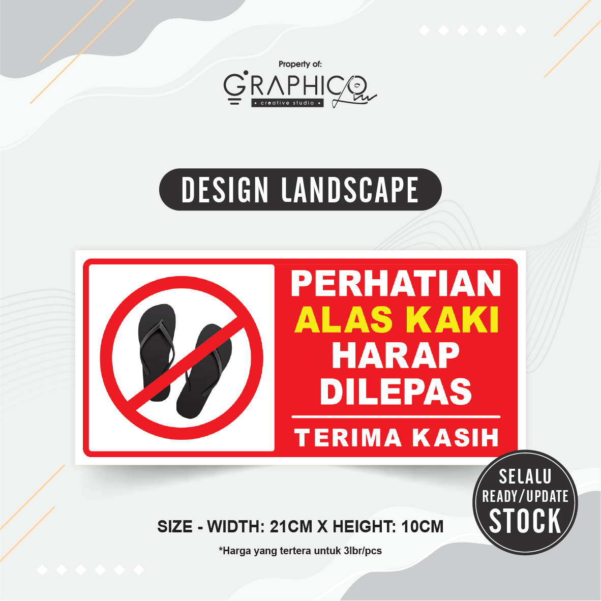 Stiker Alas Kaki Harap Lepas - Per 3/lbr | Lazada Indonesia