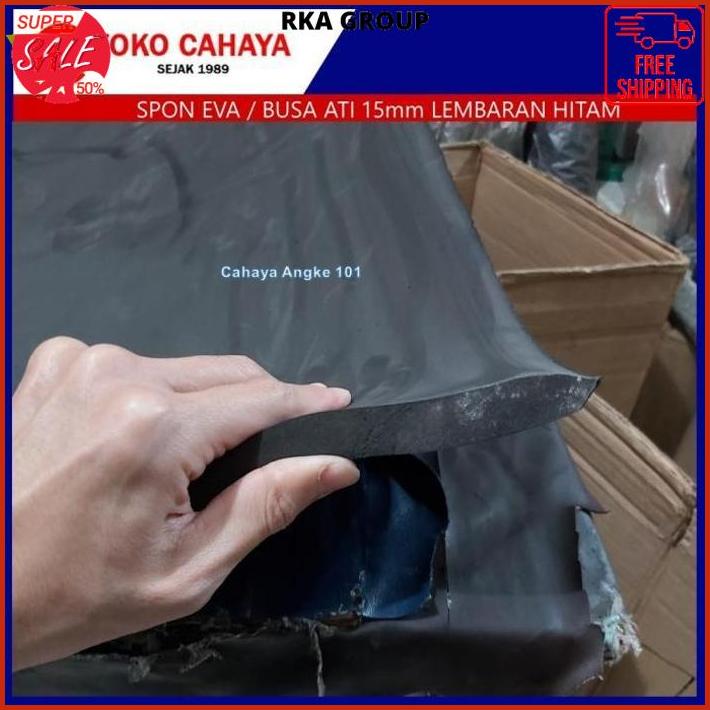 Spon Eva Sponge Busa Ati Spon Karet 15Mm Hitam 120 X 210 Cm Lembaran ...