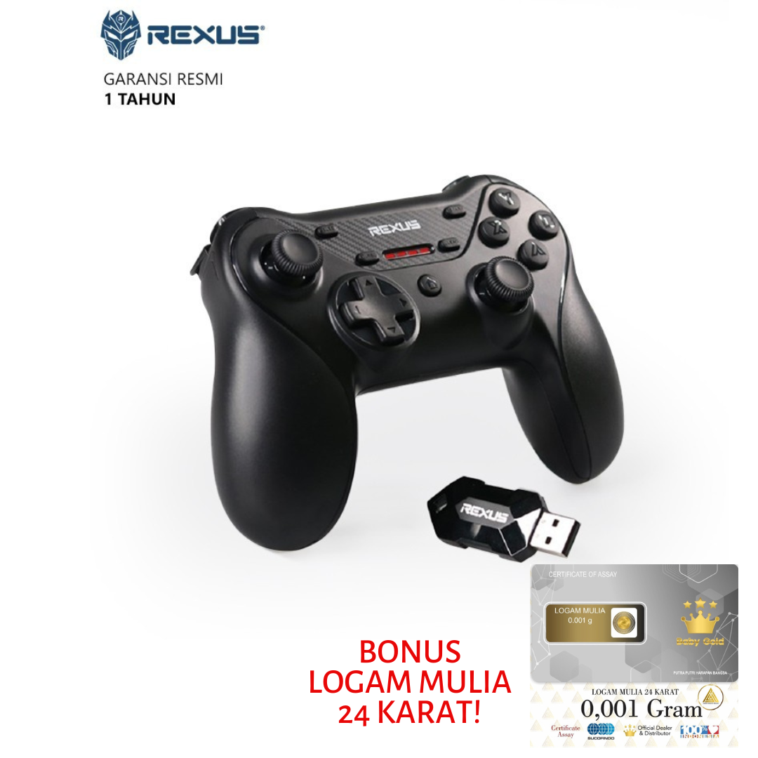 Rexus Gladius GX200 - Wireless Controller Gamepad Joystick Gaming ...