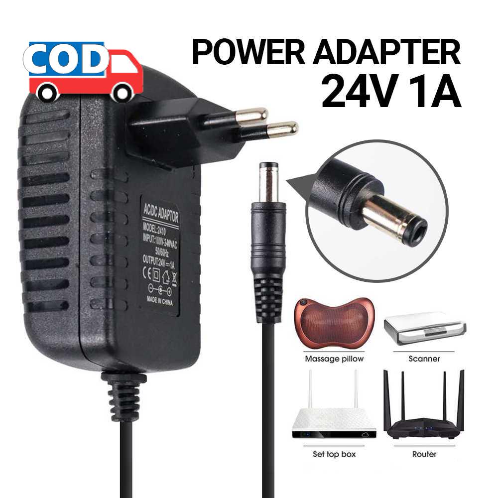 Power Adapter 24V 1A Adaptor Lampu Strip LED Display Papan Reklame ...