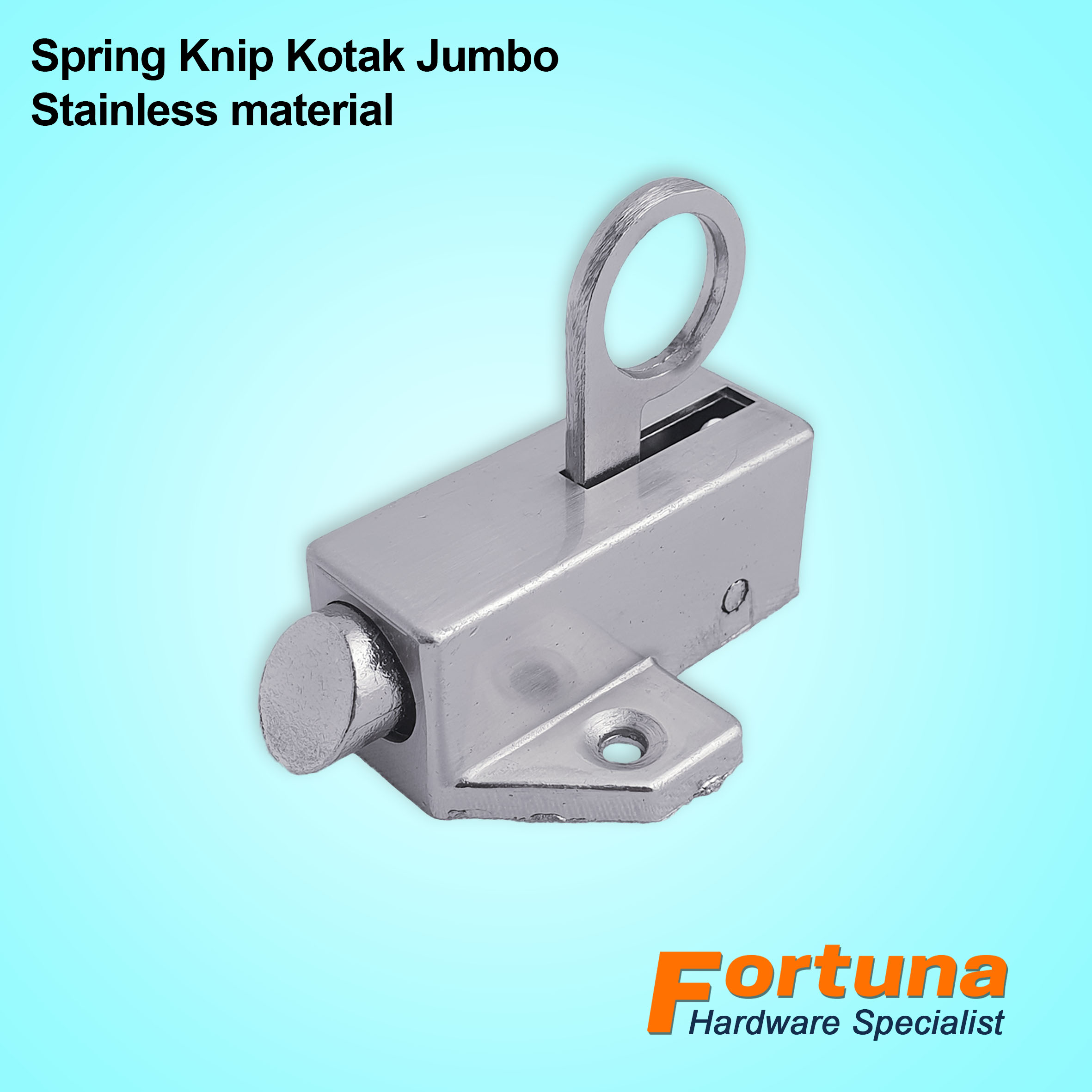 FORTUNA Spring Knip Tebal l Grendel Kodok Kotak l Slot Jendela l Spring ...