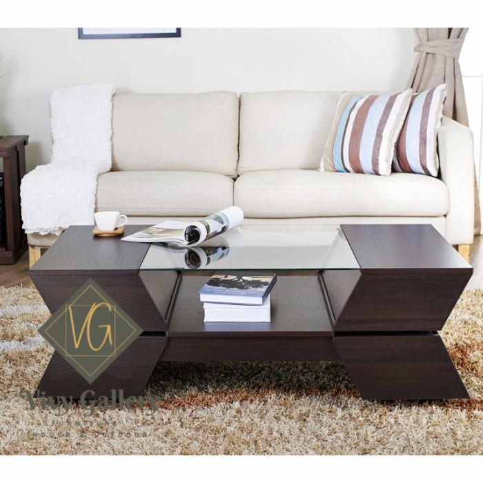Meja Tamu America Modern Contemporary HPL - Coffee Table | Lazada Indonesia