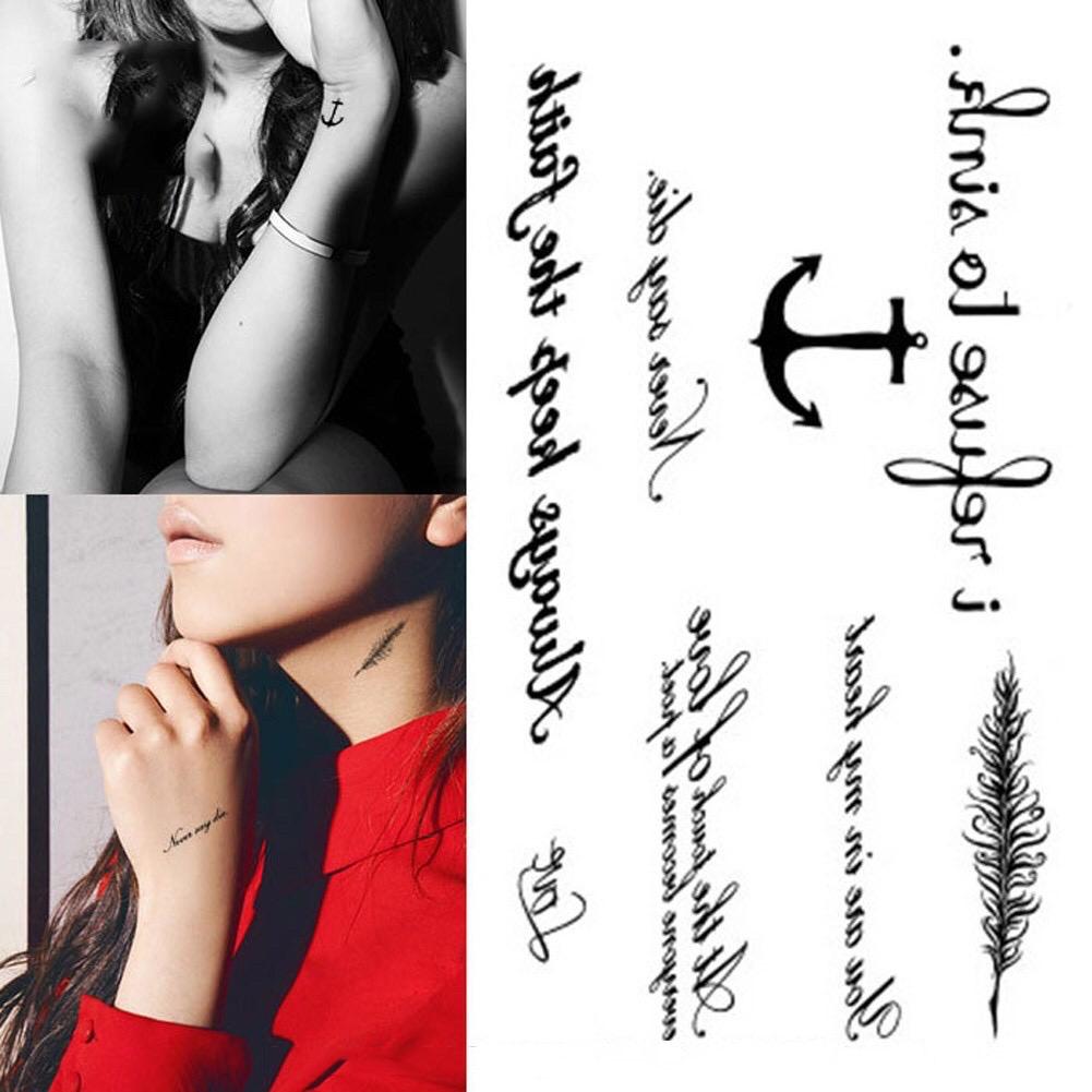 Sticker Tatto Tulisan - Tato Temporary / Temporer | Lazada Indonesia