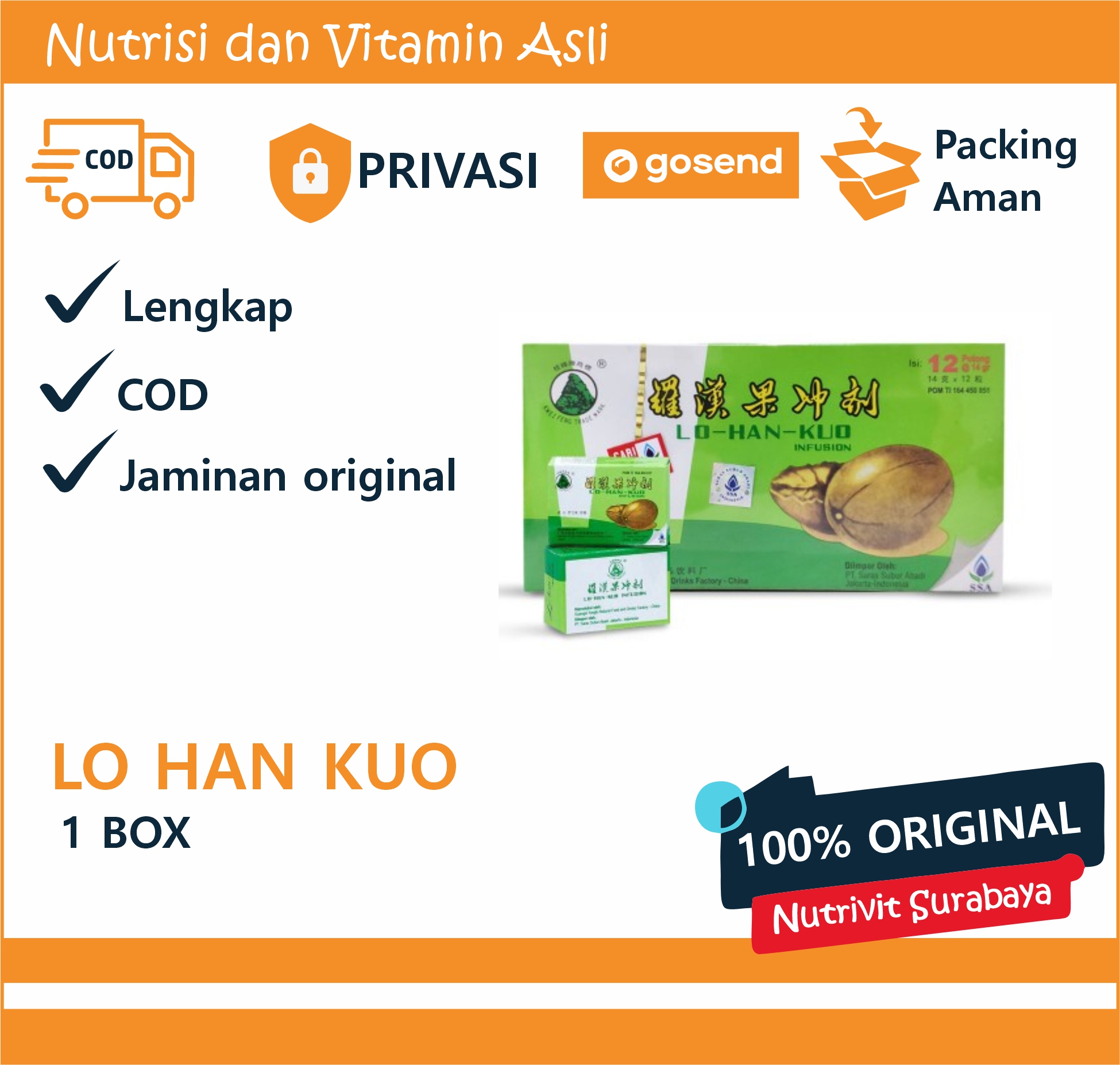 Lo Han Kuo Infusion Kotak Minuman Pereda Panas Dalam 1 BOX | Lazada ...