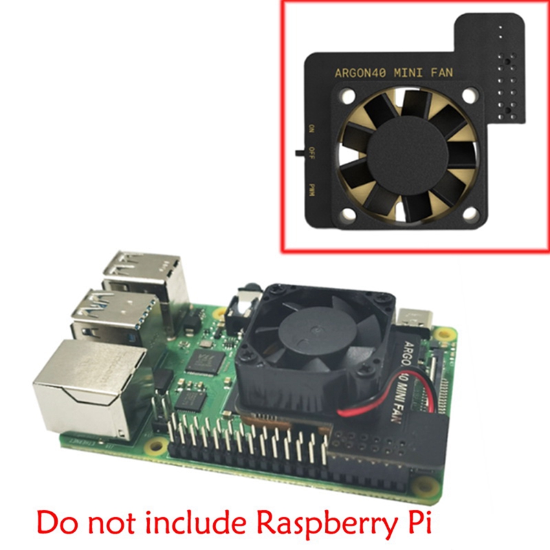 For Raspberry Pi 4 Layers Acrylic Case Holder Box + Cooling Fan with ...