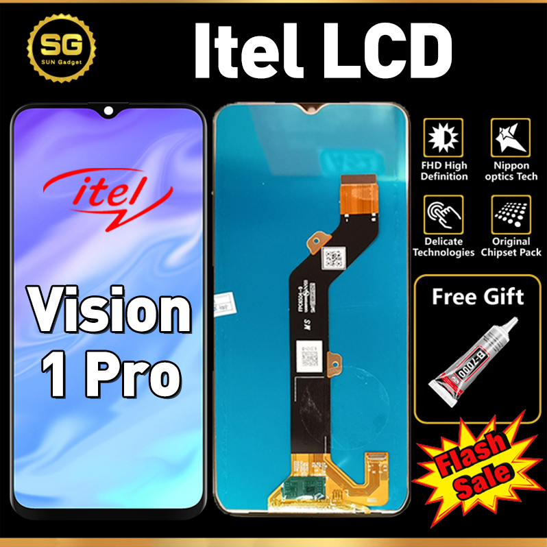 【QUALITY 100%】LCD Itel Vision 1 Pro FULLSET Original TOUCHSCREEN LAYAR ...