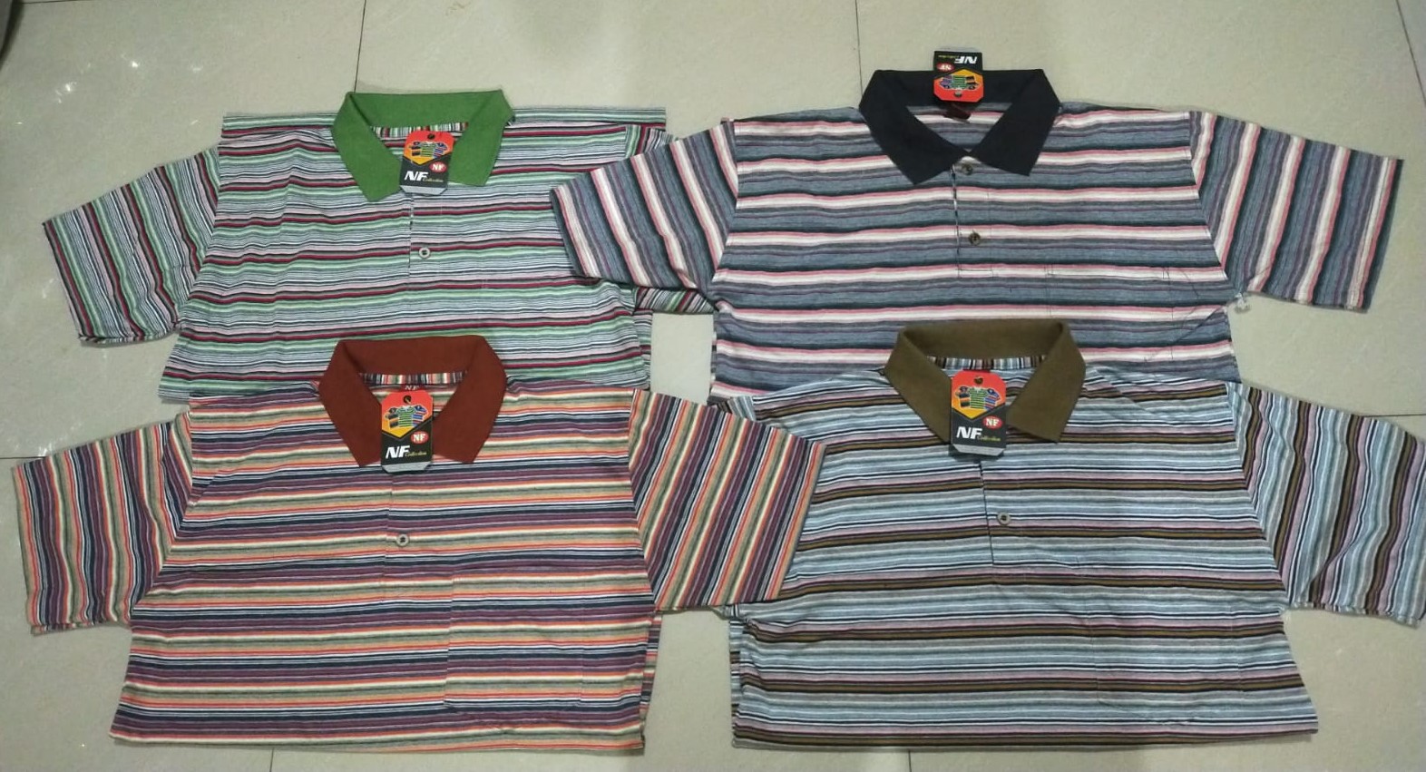 3pcs 110rb Kaos Kerah Salur Pria / Kaos Wangki Salur Pria / Kaos Kerah ... 3pcs 110rb Kaos Kerah Salur Pria / Kaos Wangki Salur Pria / Kaos Kerah ...