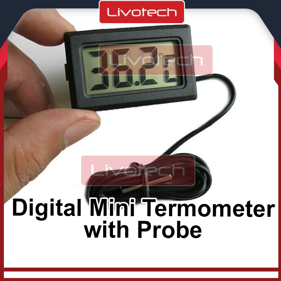 Digital Thermometer dengan Probe 1 meter (termometer mini) | Lazada ...