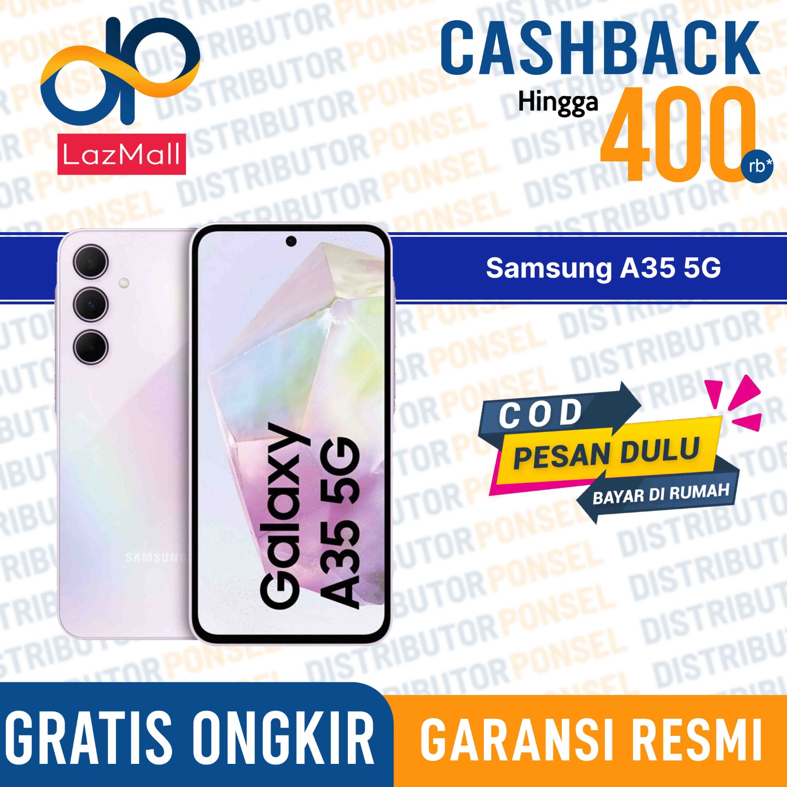 Samsung Galaxy A35 5G 8/256GB 8/128GB A 35 Garansi Resmi | Lazada Indonesia