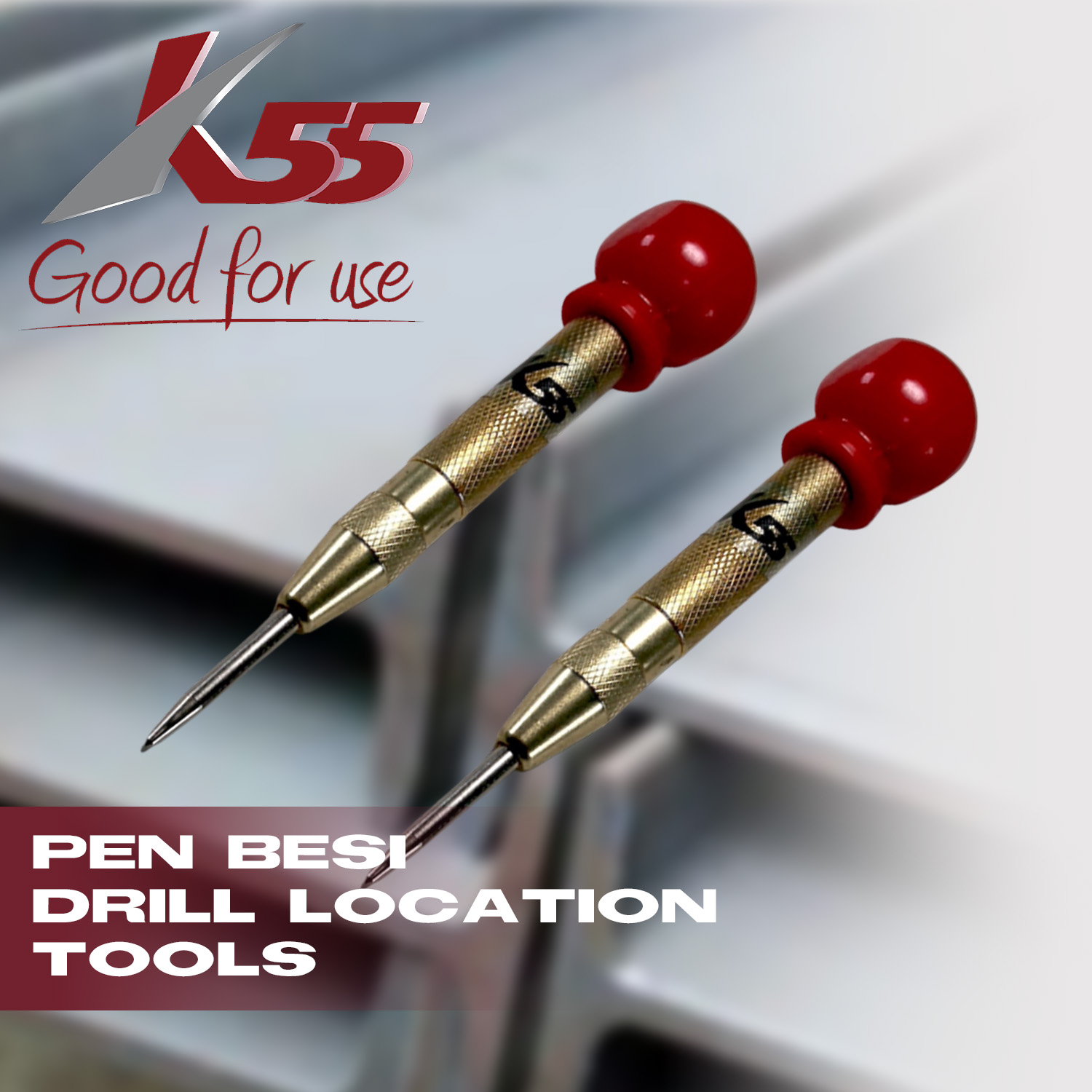 K55 Pen Pensil Besi Penanda Penulis di Besi sebelum Dikerjakan Drill ...