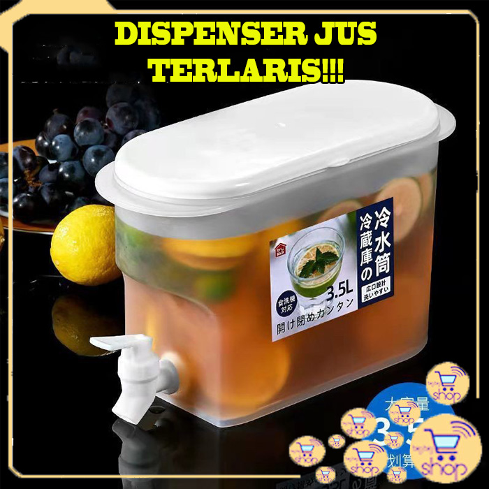 Dispenser Jus minuman air kulkas 3,5liter/Juice Dispenser Keran 3.5L ...
