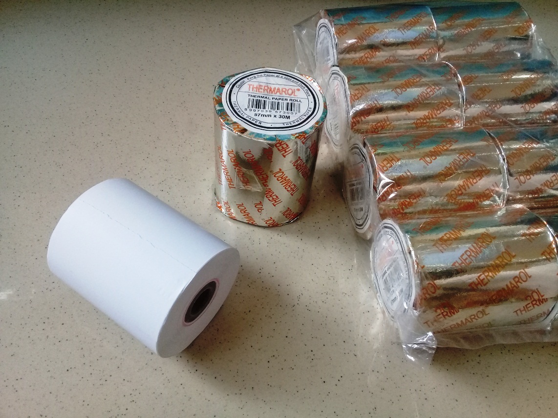 Kertas Thermal Dengan Core 57mmx30m Paper Roll Kasir Struk - Thermarol ...