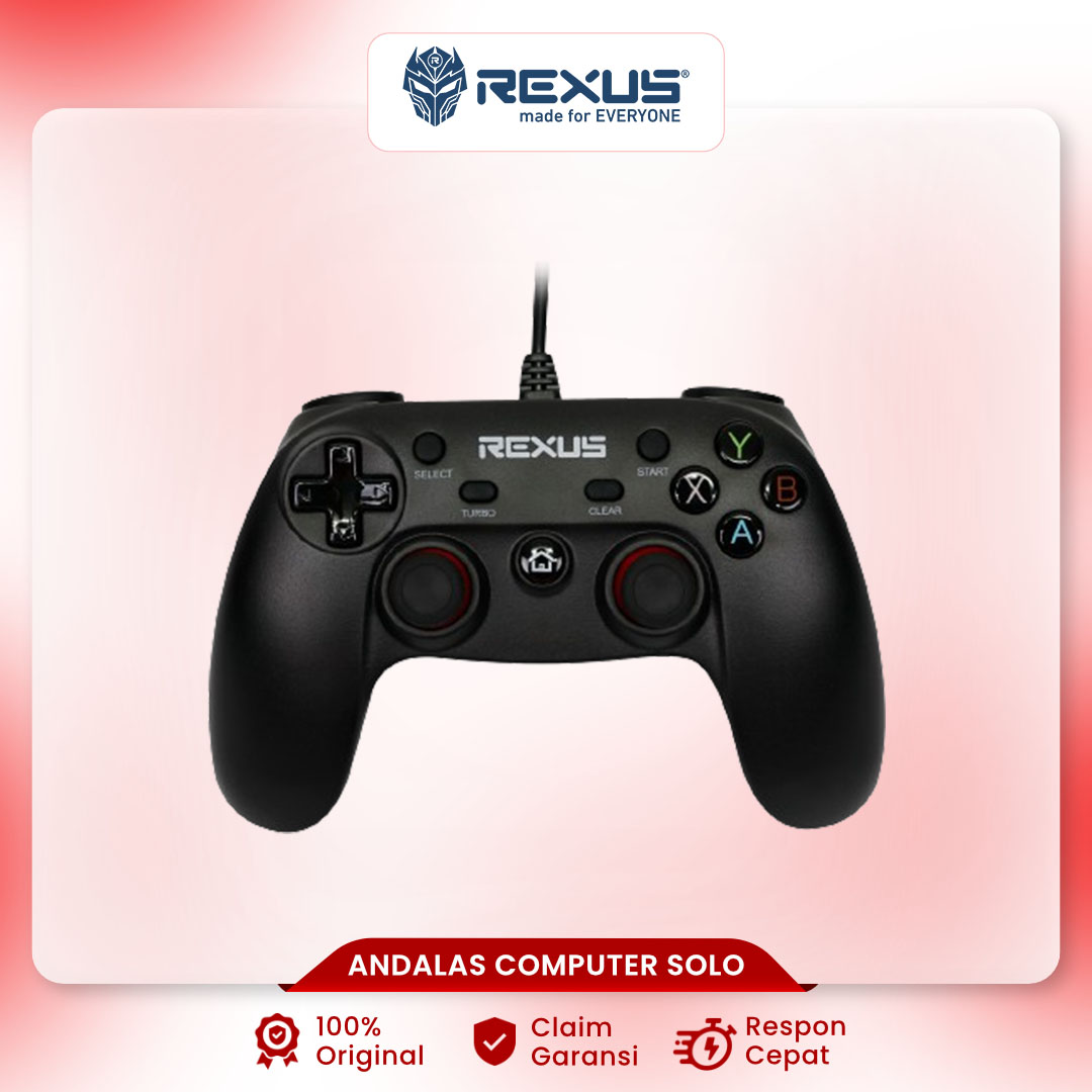 GAMEPAD JOYSTICK WHEEL SINGLE REXUS GLADIUS GX1 GAMING ORIGINAL ...