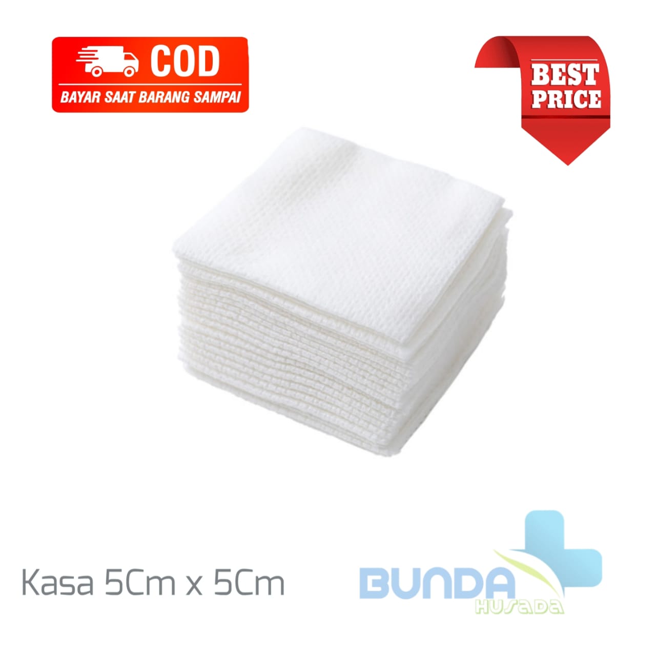 Kasa Steril Medis Perban Plester Luka Kain Kompres Bayi 8Cm x 8Cm ...