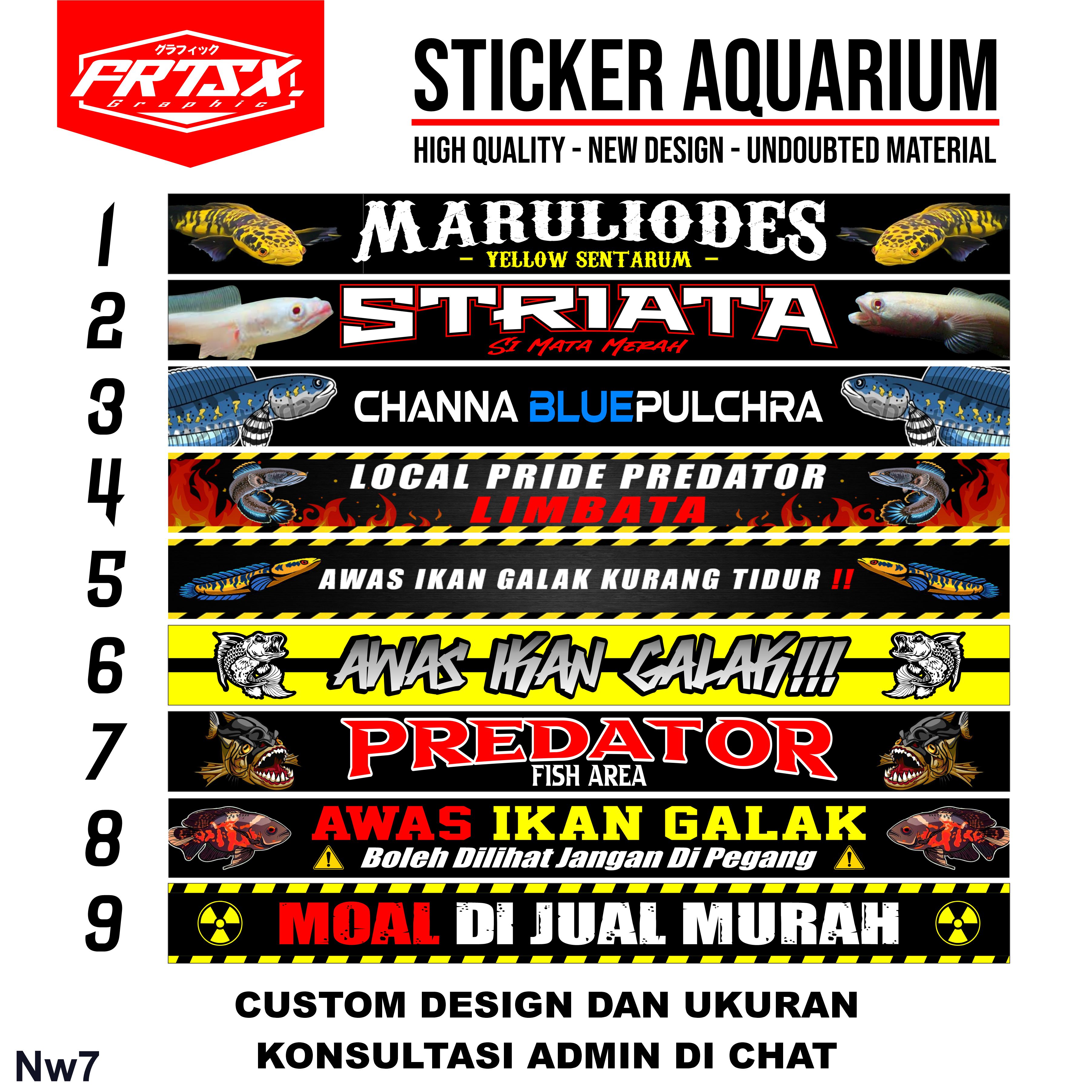 Stiker Predator Arowana | Stiker Channa | Stiker Louhan | Stiker ...