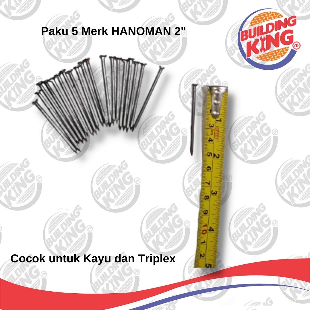 Paku Kayu/Triplex HANOMAN 2" Inch Paku 5 cm Paku Kayu Seri 5cm | Lazada ...