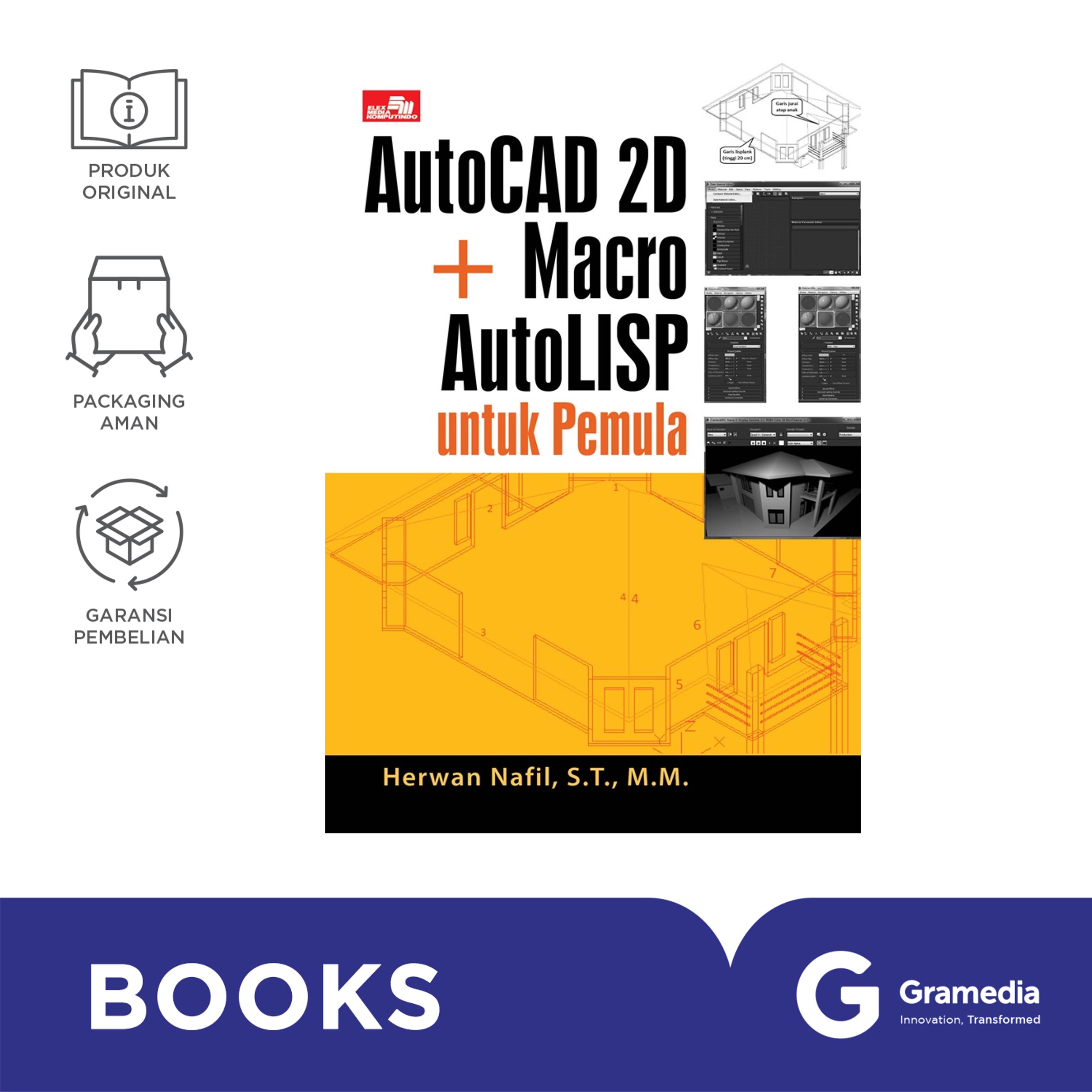 Buku AutoCAD 2D & 3D + Macro AutoLISP untuk Pemula | Lazada Indonesia