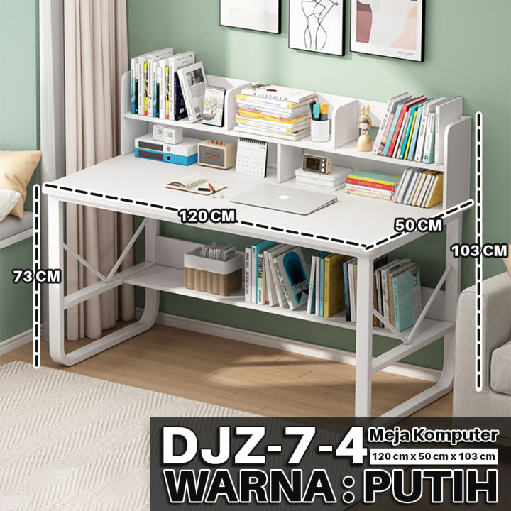 ALYSSA!! Meja Belajar Meja Kantor Minimalis Dengan Rak - Meja Kerja ...