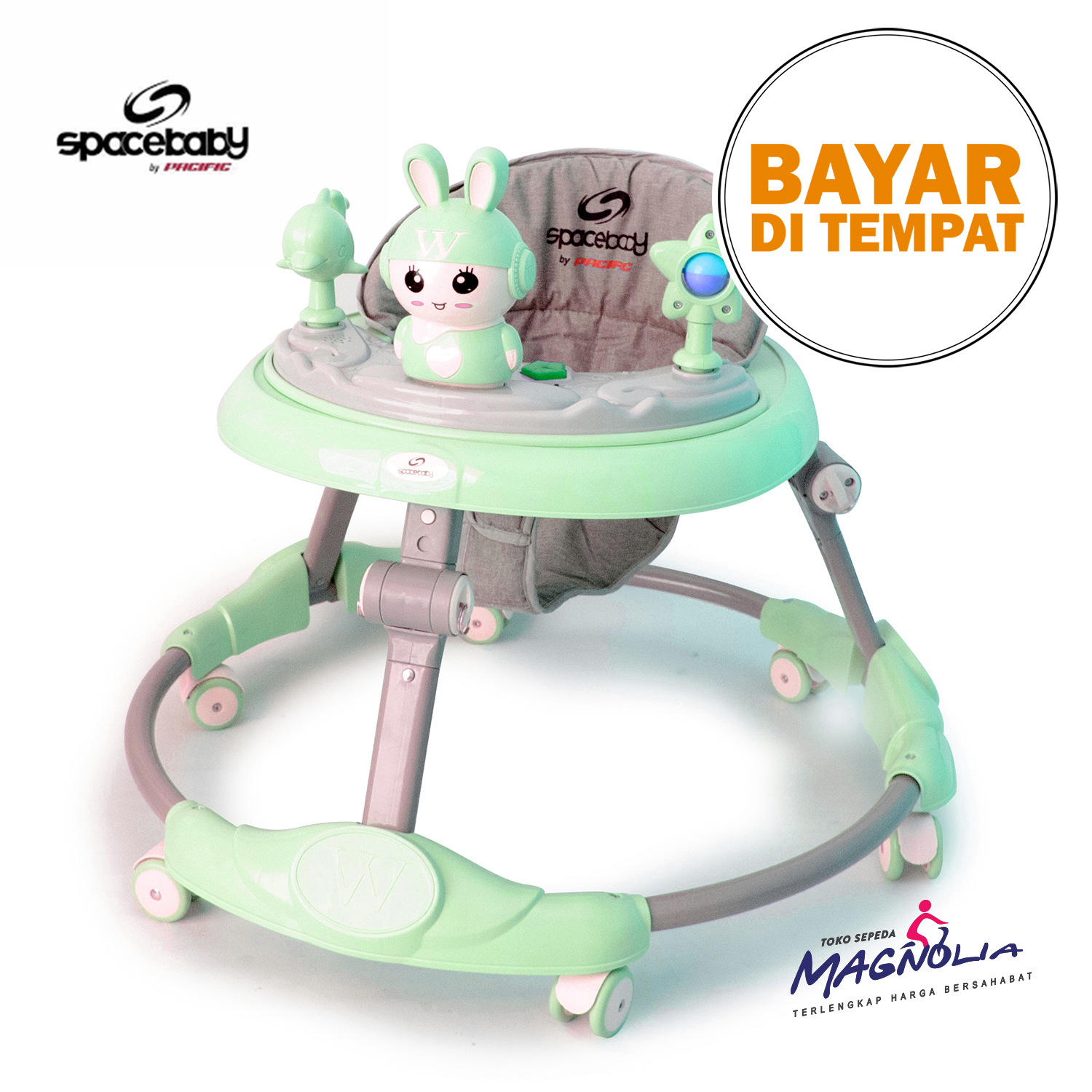 Baby Walker Spacebaby Apolo Bayi Belajar Jalan Roda Bayi | Lazada Indonesia