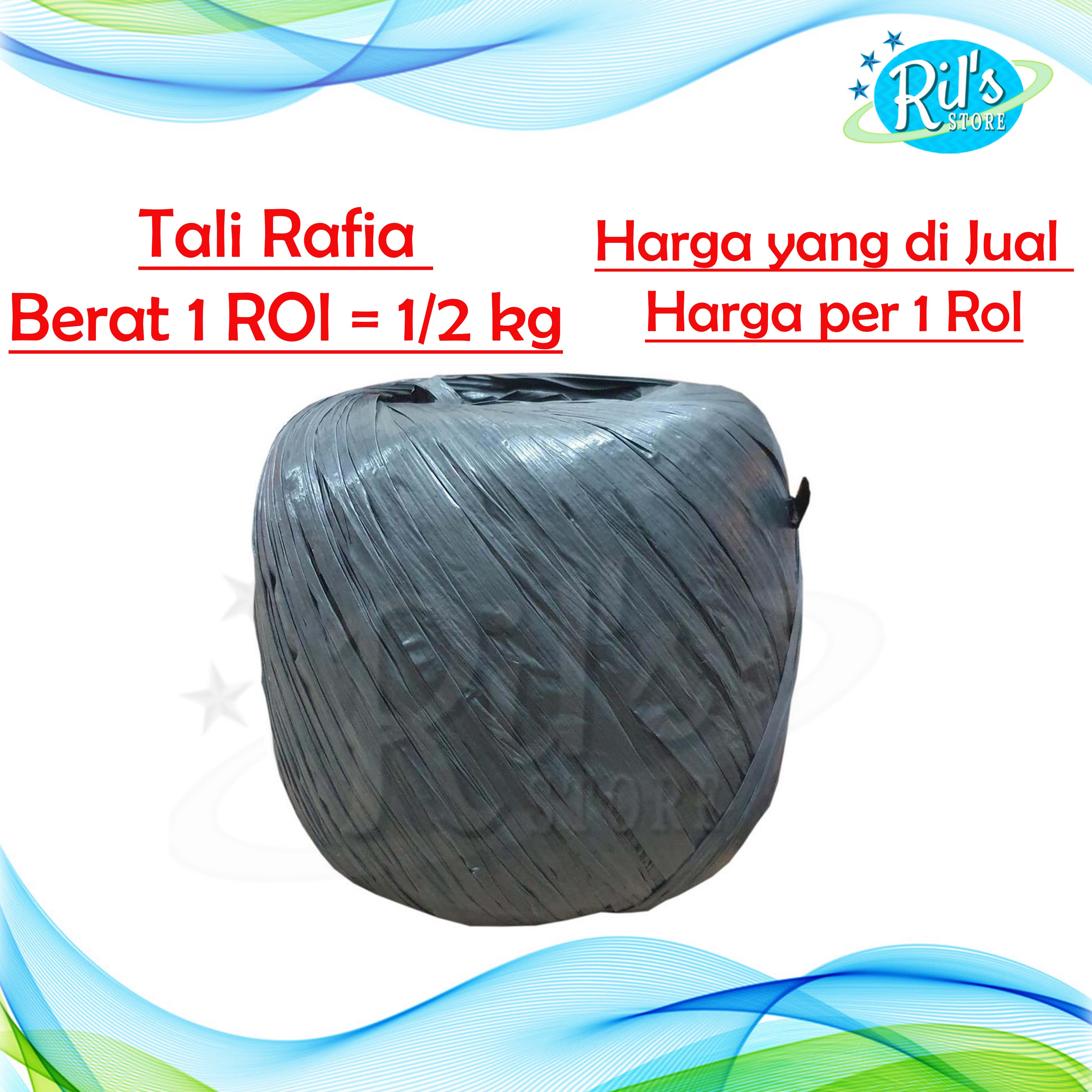 Tali Rafia Gulungan 1/2 kg / Untuk Ikat Barang / Tali Plastik | Lazada ...