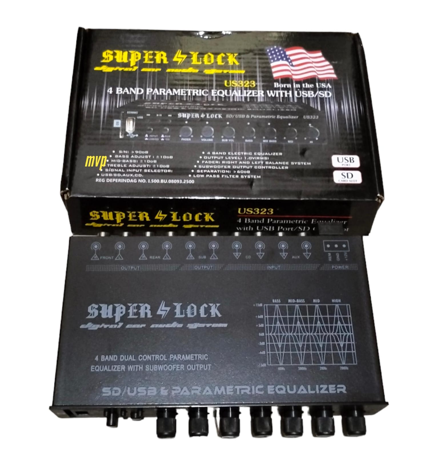 Parametrik super lock equalizer 4 band USB / SD | Lazada Indonesia