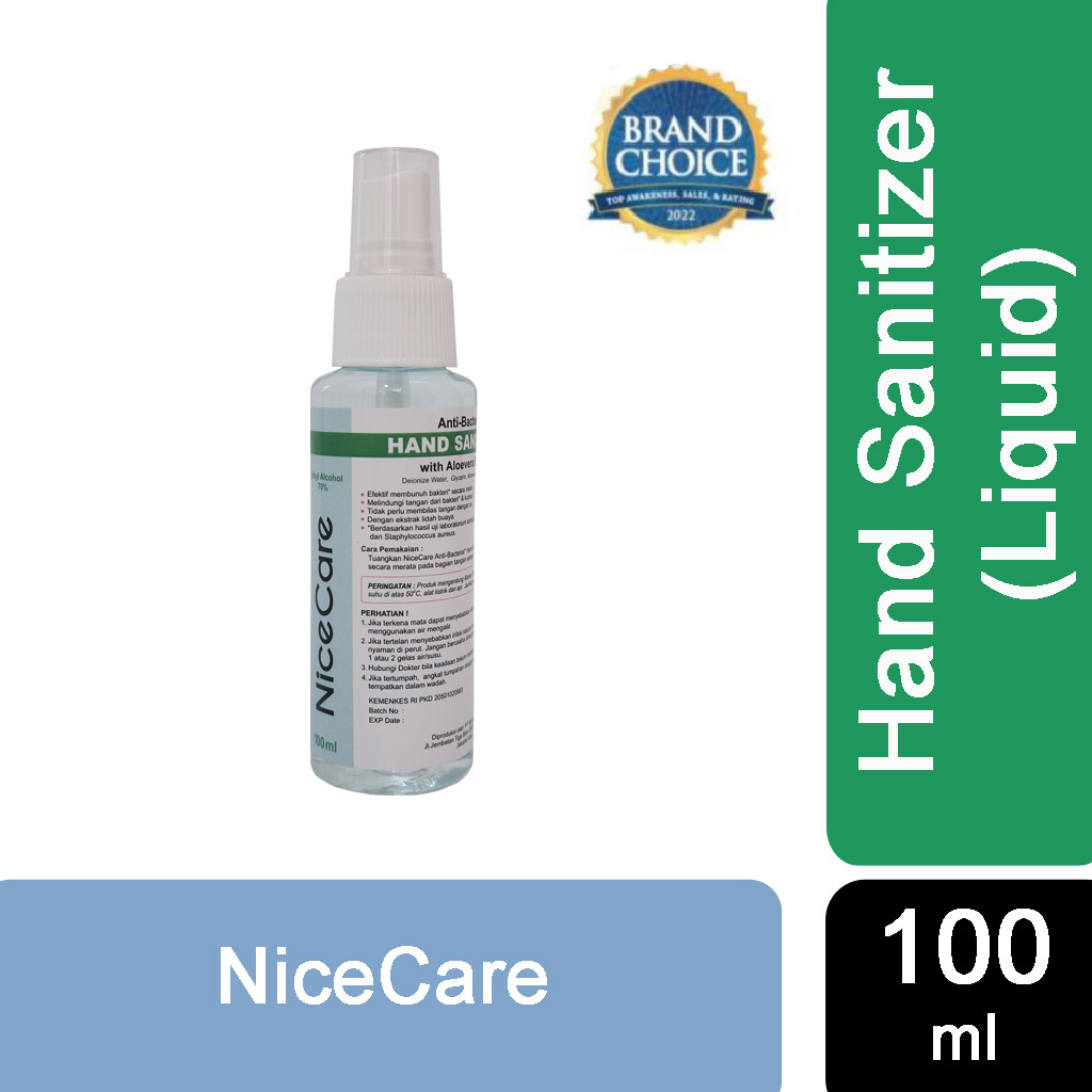 NICE CARE HAND SANITISER LIQUID 100ML | Lazada Indonesia