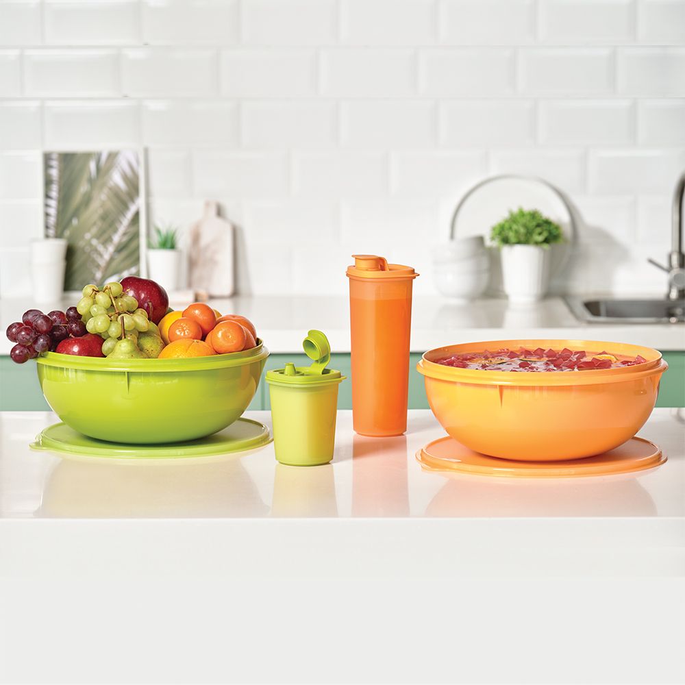 Tupperware Fix n Mix (2) Baskom Tupperware 6 L Plus Free | Lazada Indonesia