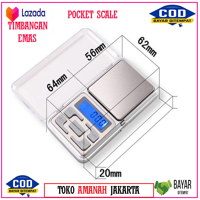 TIMBANGAN DIGITAL POCKET SCALE MH200 TIMBANGAN EMAS MINI TIMBANG POCKET ...