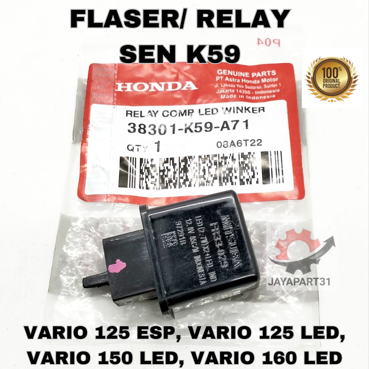 FLASER RELAY SEN HONDA K59 VARIO 150 VARIO 125 ESP LED, VARIO 160 | Lazada Indonesia