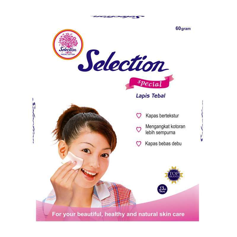 KAPAS SELECTION Facial Cotton Special Lapis Tebal 60gr | 120gr - Kapas ...