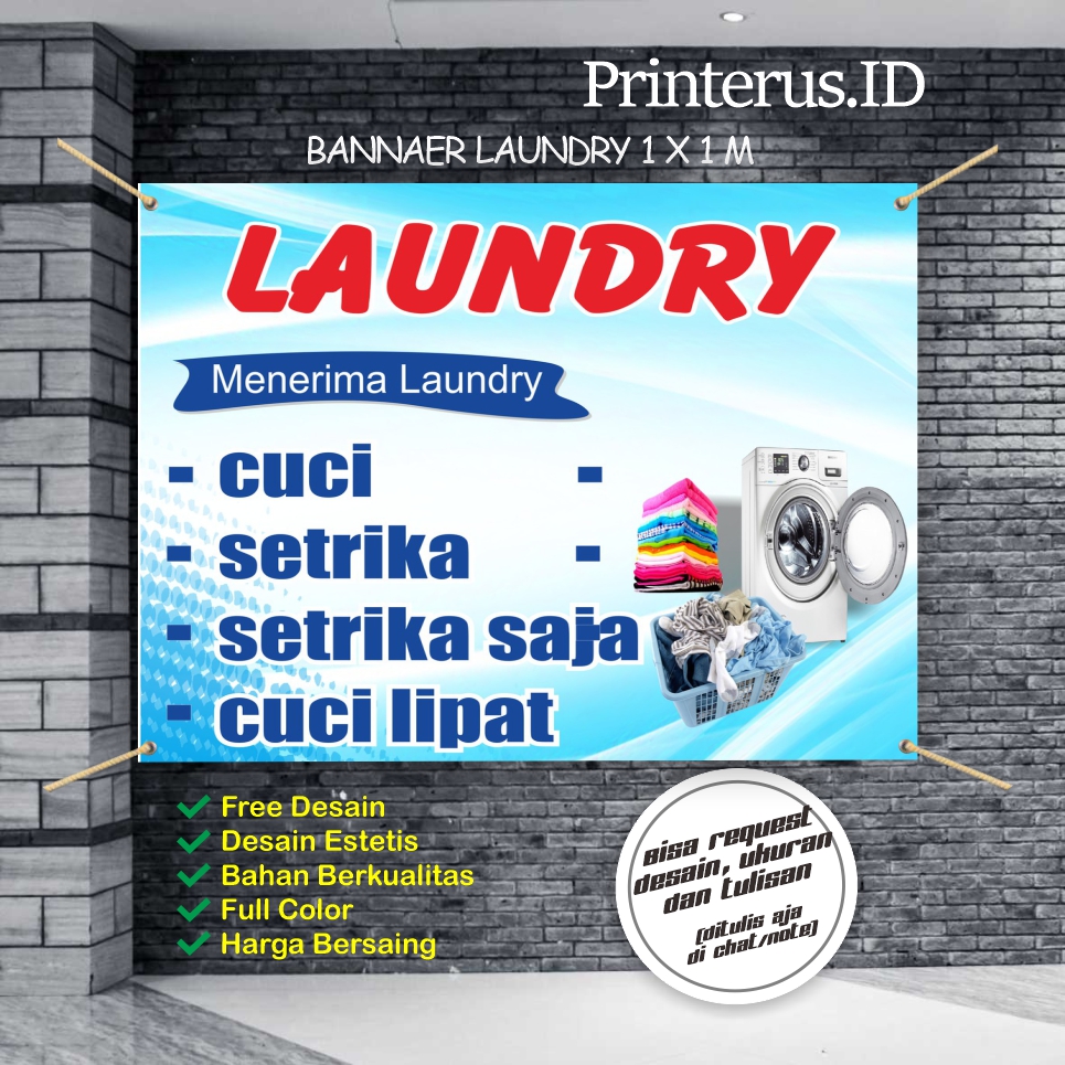 Ambil Promonya Sekarang >> SPANDUK BANNER LAUNDRY KILOAN MURAH | Lazada ...