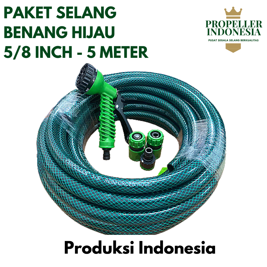 Selang Air Paket 5/8 5M - 10M - 15M - 20M - 25M Lengkap Selang Air Anti ...