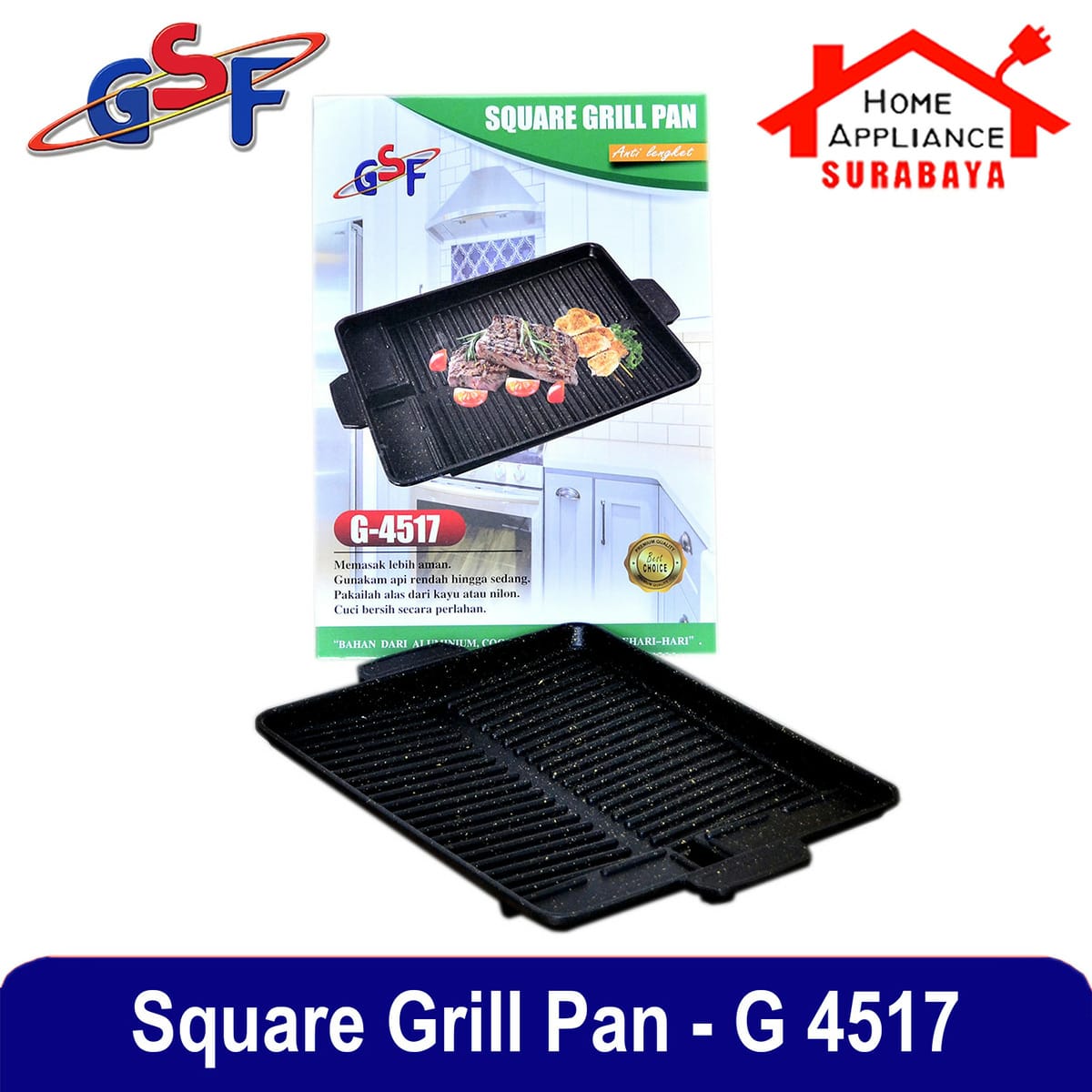 Korean BBQ Yakiniku Multi Square Grill Pan Oil Free GSF G 4517 | Lazada ...