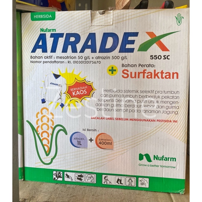 [Tani] Herbisida Atradex 1 liter + Surfaktan 400ml Obat Tanaman Jagung ...