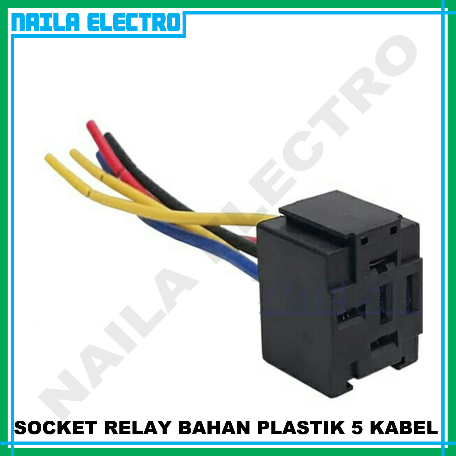 Socket Relay Bahan Plastik 5 Kabel Soket Relay Mobil Motor 5 Kaki ...