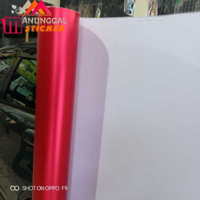 STIKER SKOTLET METALIK DOFF /KROM DOP MERK DEREK L 152cm UNTUK MOTOR ...