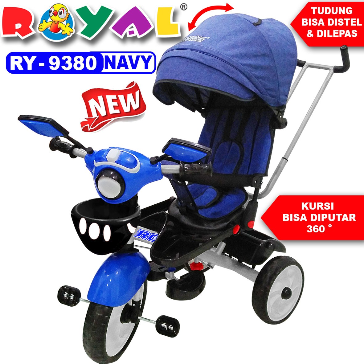 SEPEDA RODA TIGA ANAK ROYAL 9380 9590 MUSIC | Lazada Indonesia