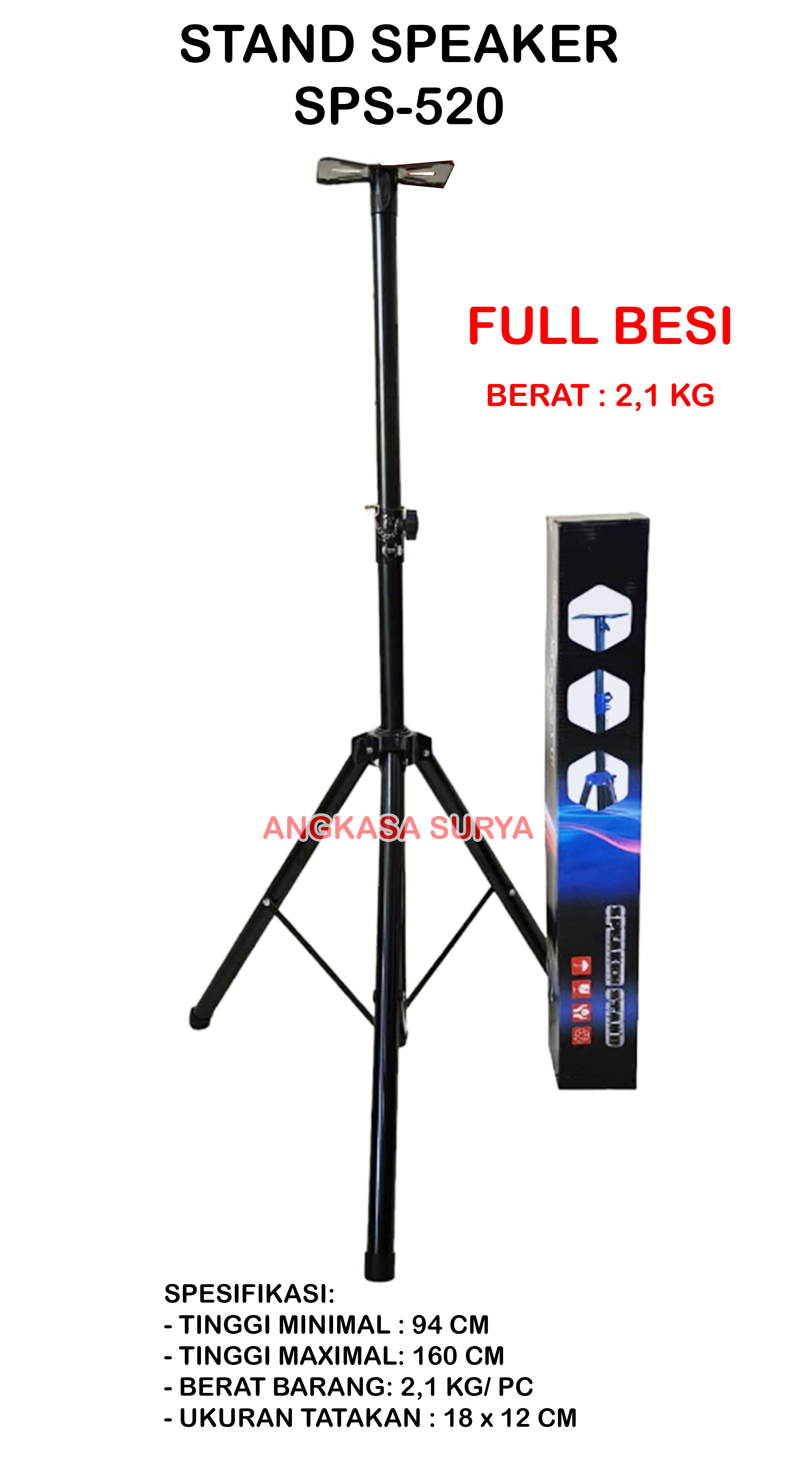 STAND SPEAKER FULL BESI SPS520 / SPS 520 TRIPOD SPEAKER TIANG SPEAKER ...