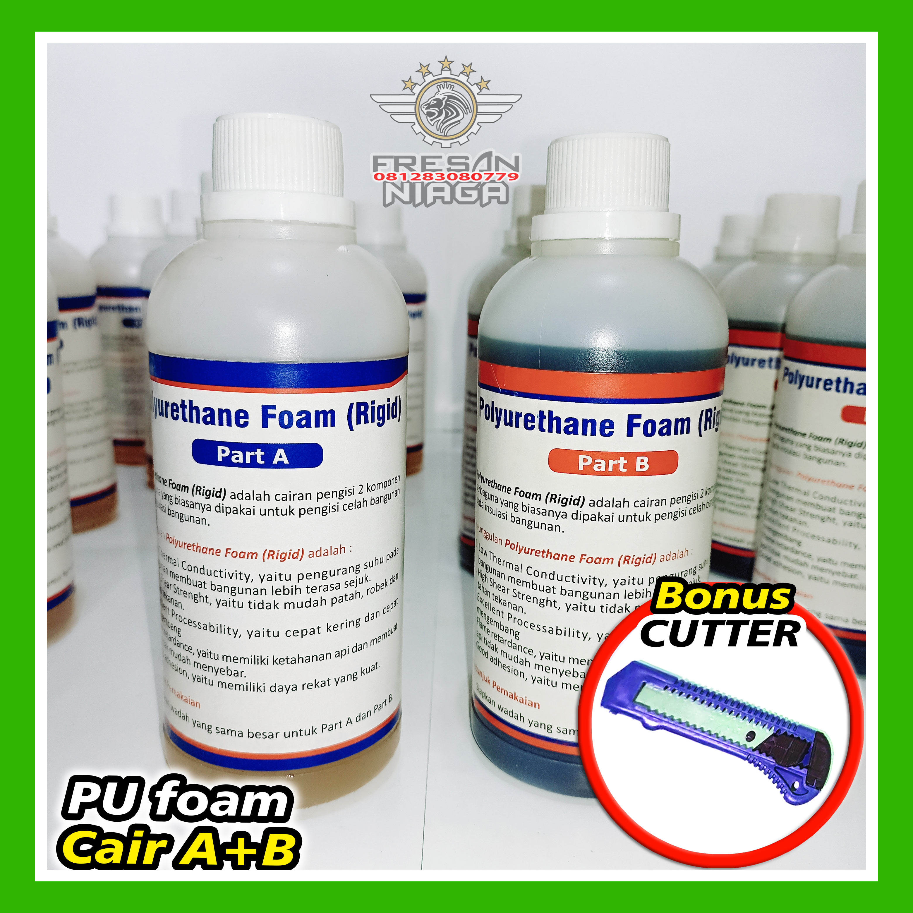 Bahan Insulasi Bangunan Cairan PU-A dan PU-B Polyurethane Foam Rigid ...