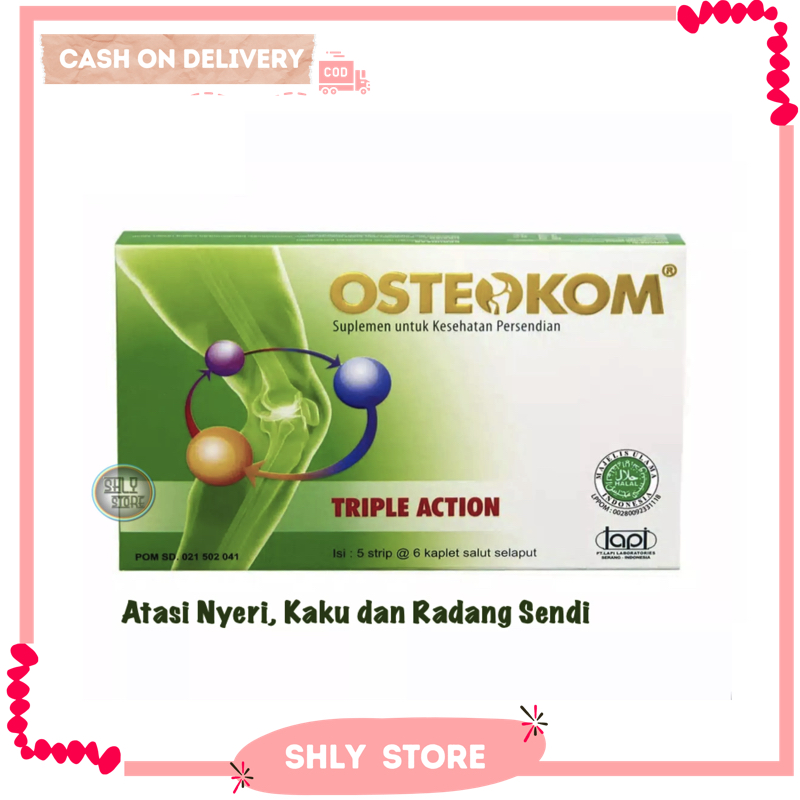 Osteokom Isi 6 / 30 Kaplet - Suplemen Persendian By Shly store | Lazada ...