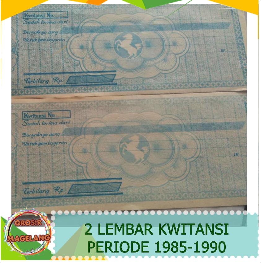 Paket 2 Lembar Kwitansi Kuitansi Periode 1984 1985 1986 1987 1989 1990 ...
