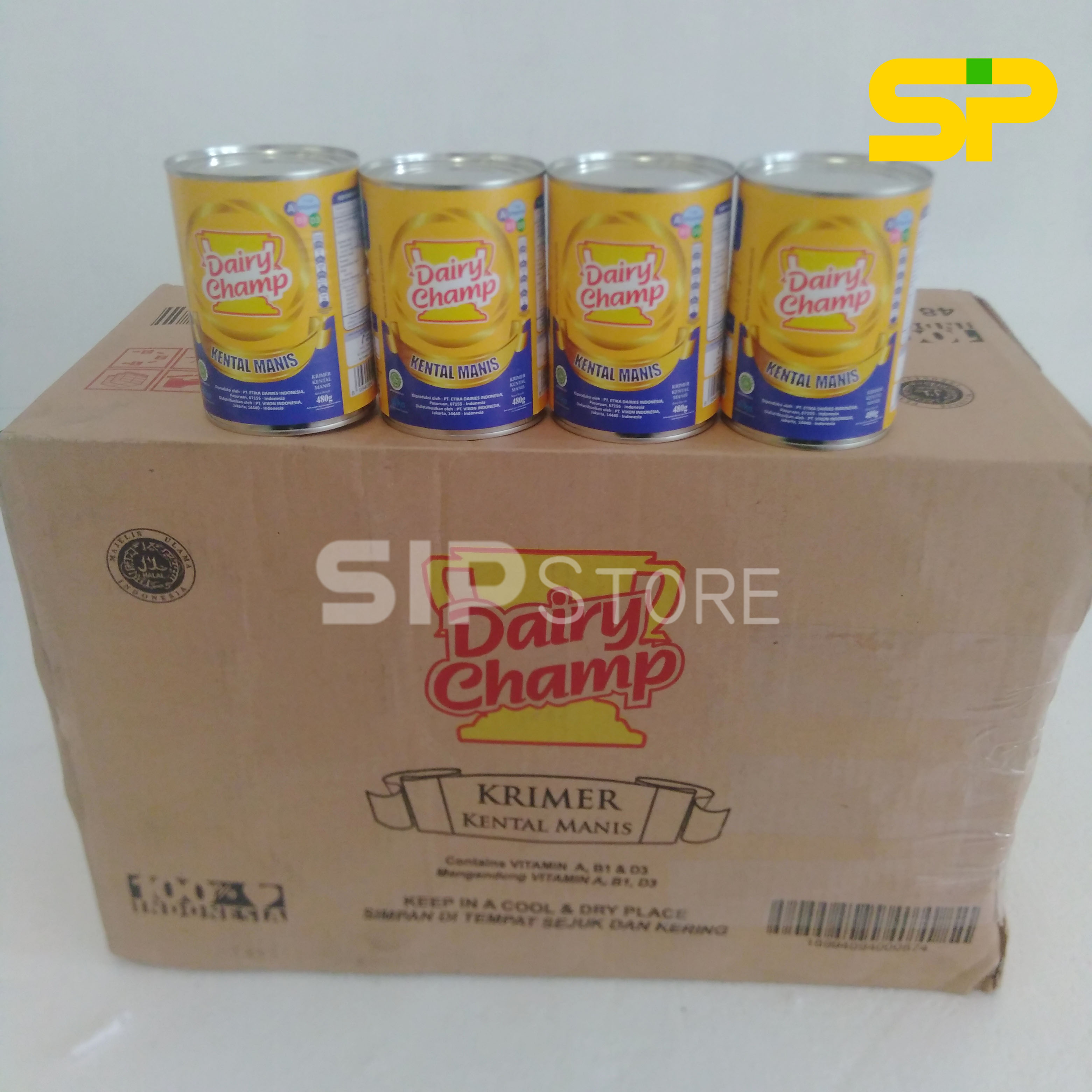 Susu Kental ManisDairy Champ 480gr / Krimer Kental Manis/ Susu / SKM 1 dus | Lazada Indonesia