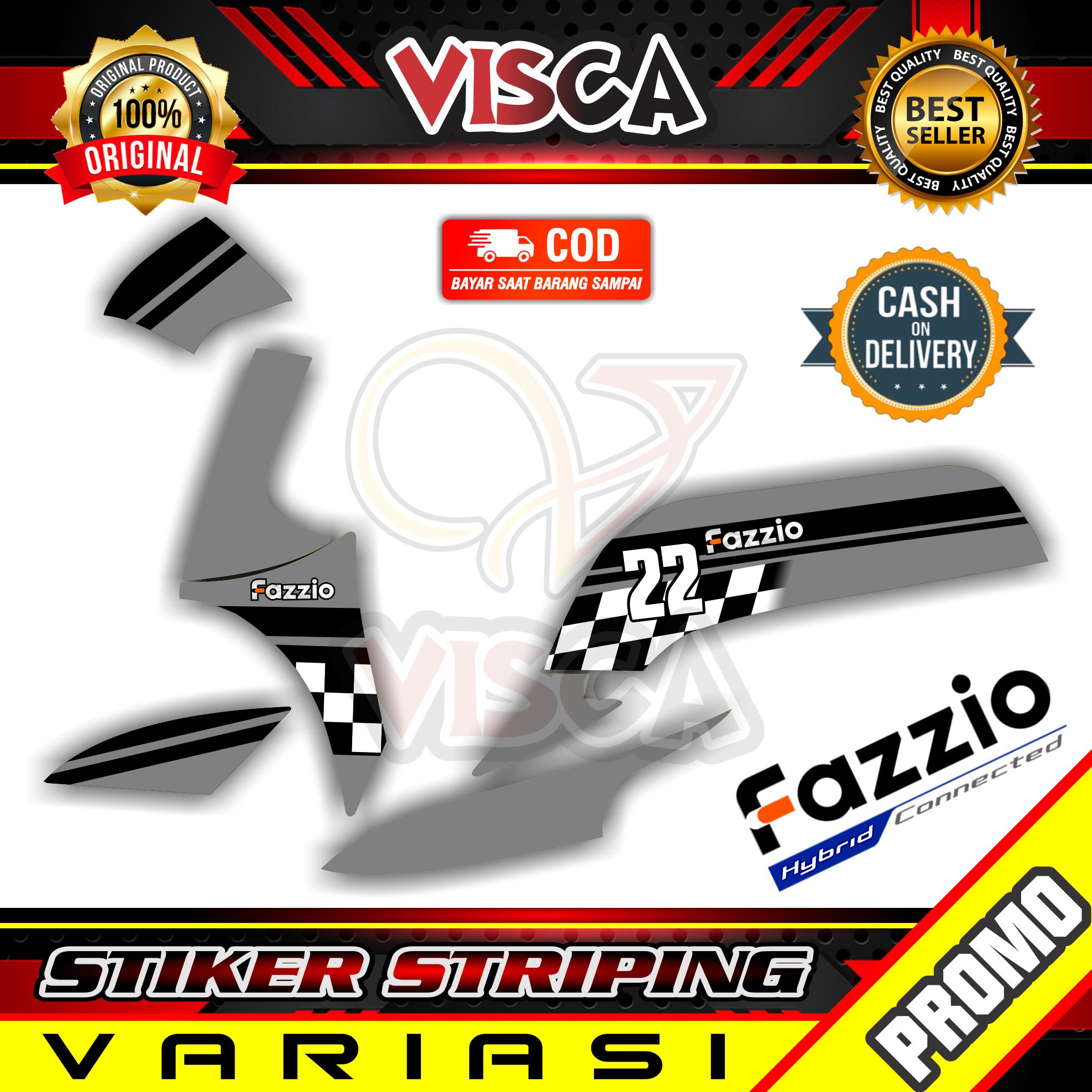Sriker Striping Fazio 2022 - Stiker Motor Fazzio - Striping Fazzio ...
