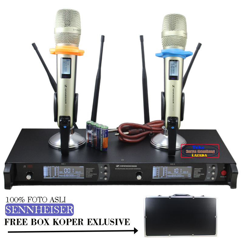 Mic Wireless Sennheiser SKM-9000 Microphone Werles 2 Handle Mikrofon ...