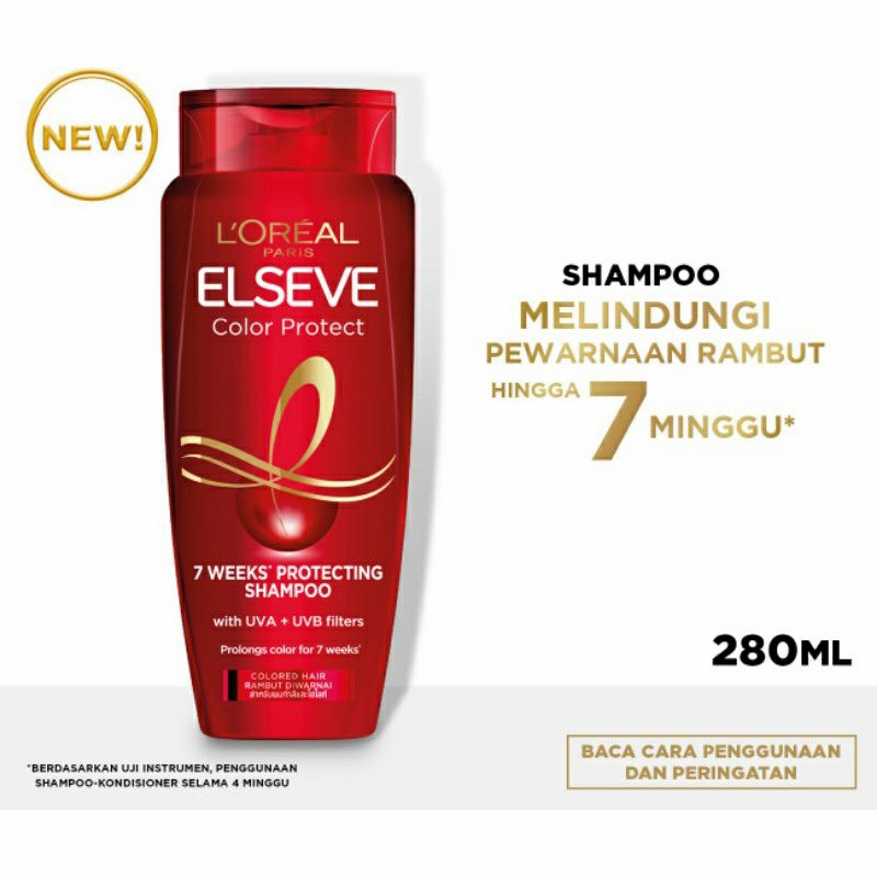 Loreal / L'oreal Elseve Color Protect Shampoo 280 Ml | (MERAH) loreal ...