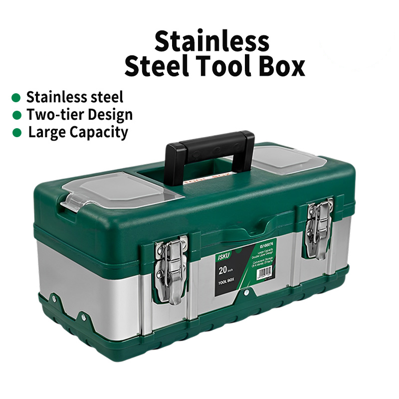 ISKU Tool Box 20inch / Kotak Perkakas Ukuran Besar 20" Material Baja ...
