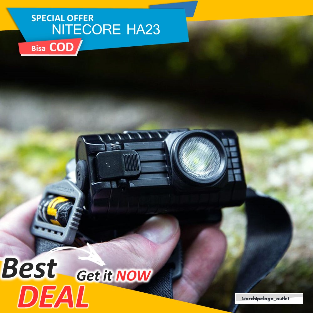 NITECORE HA23 HEADLAMP SENTER KEPALA LED CREE XP-G2 S3 250 LUMENS OUTDOORS CAMPING | Lazada ...