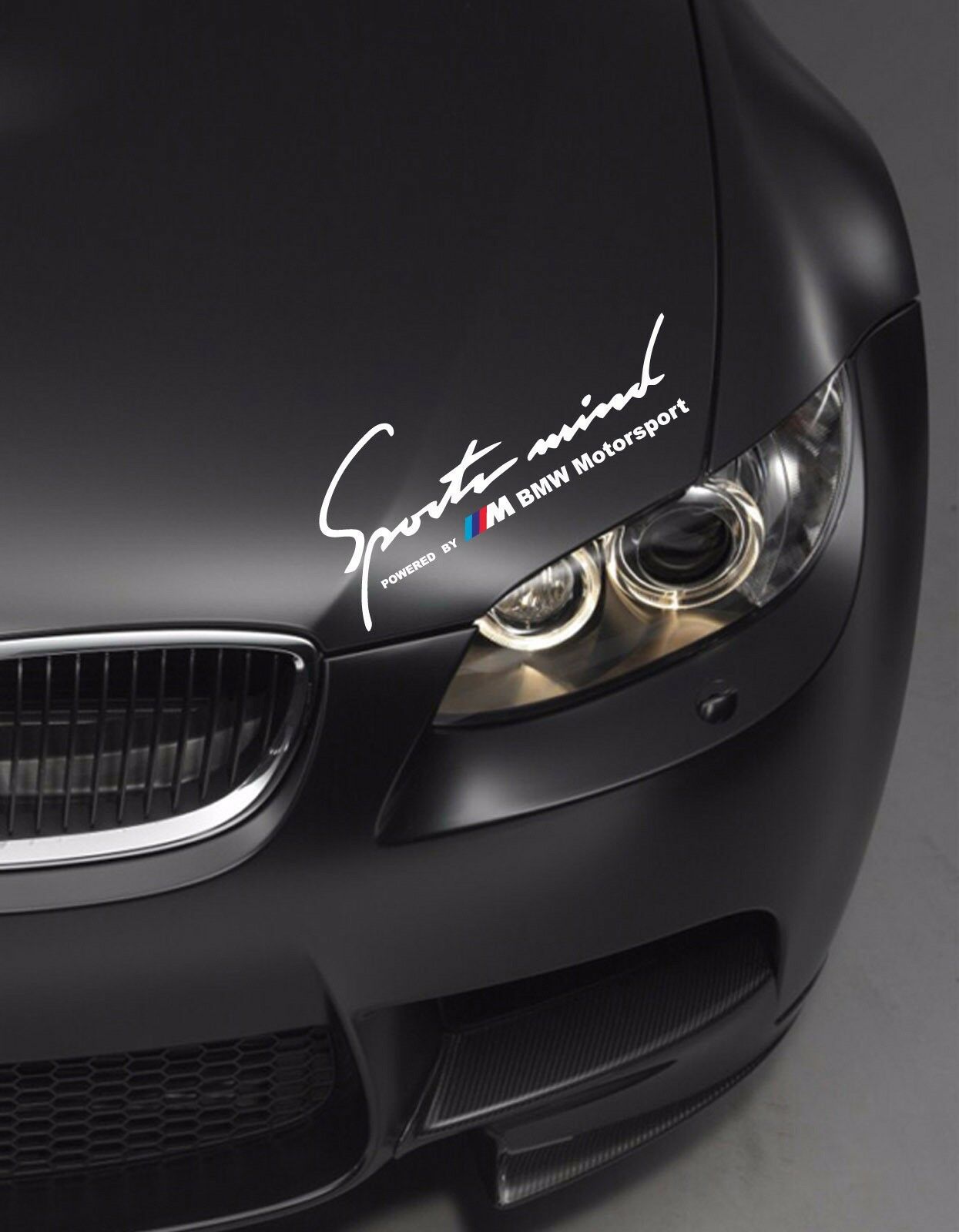 Stiker Mobil Sport Mind Power By BMW Motorsport Sticker Kap Mesin Mobil ...