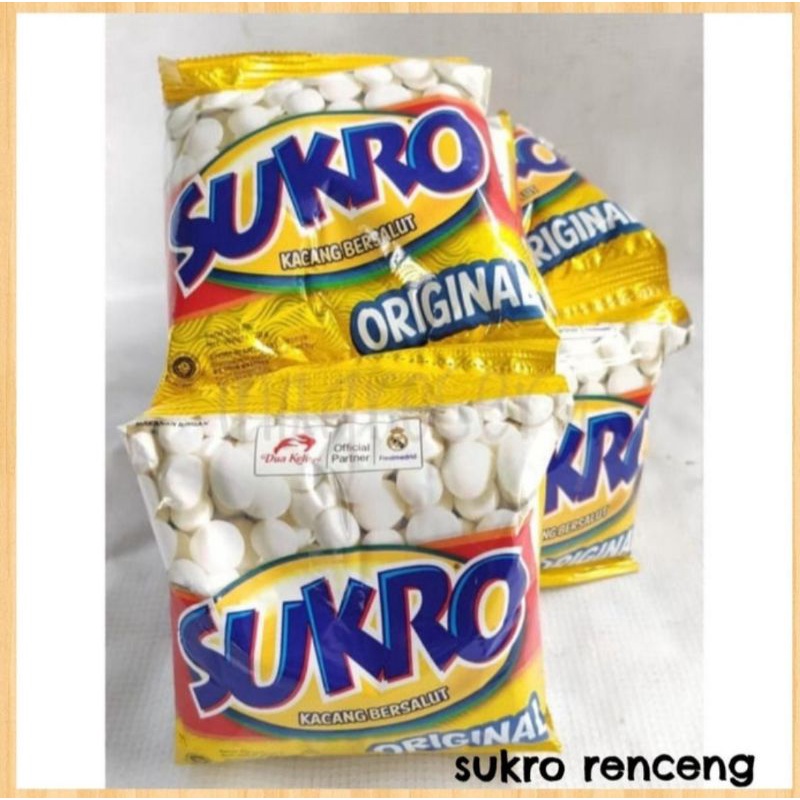 KACANG SUKRO ATOM RENCENG ISI 1 BUNGKUS RASA ORIGINAL, BBQ, KRIBO, OVEN ...